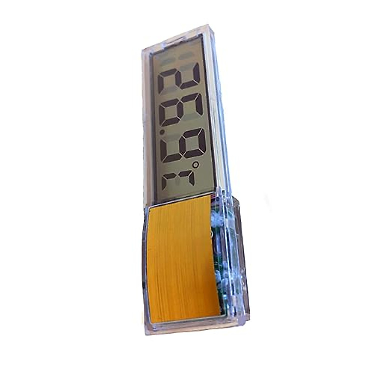 Aquarium Temperature Gauge Aquarium Sticker Fish Tank Water Temperature Meter LCD Digital ABS Reptile 3D Water Temperature Gauge POPETPOP