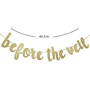 Last Sail Before The Veil Banner, Wedding, Engagement, Bridal Shower, Bachelorette Cruise Decorations (Gold)