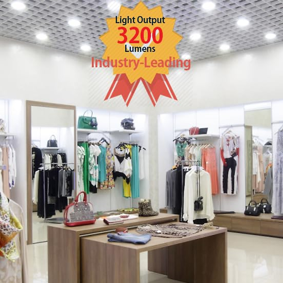 Explux 250 Watt Equivalent PAR38 LED Flood Light Bulbs, Super Bright 3200 Lumens, Dimmable, Full-Glass Outdoor Waterproof & Anti-Ageing, 4100K Cool White Spotlight, 2-Pack