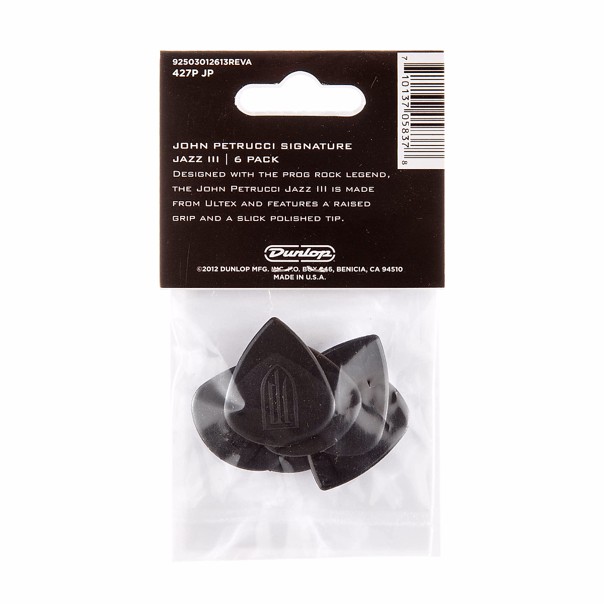 DunlopJohn Petrucci Jazz III, 6/Player's Pack