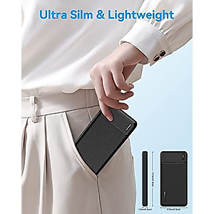 AsperX Portable Charger, PD 22.5W 10000mAh USB C Power Bank Fast Charging, Daul Output Portable Phone Charger Battery Pack Charger Portable for iPhone 14/13/12/11, Samsung S21/22 Google iPad and More