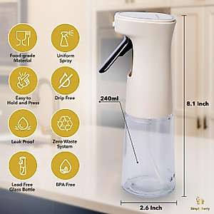 Simply Berry - Spray Magic: Ignite Culinary Creativity! Transform Your Cooking with this Delightful Oil Sprayer for Cooking, Air Fryer, Seasoning, Baking, Frying, BBQ. Glass Bottle Sprayer