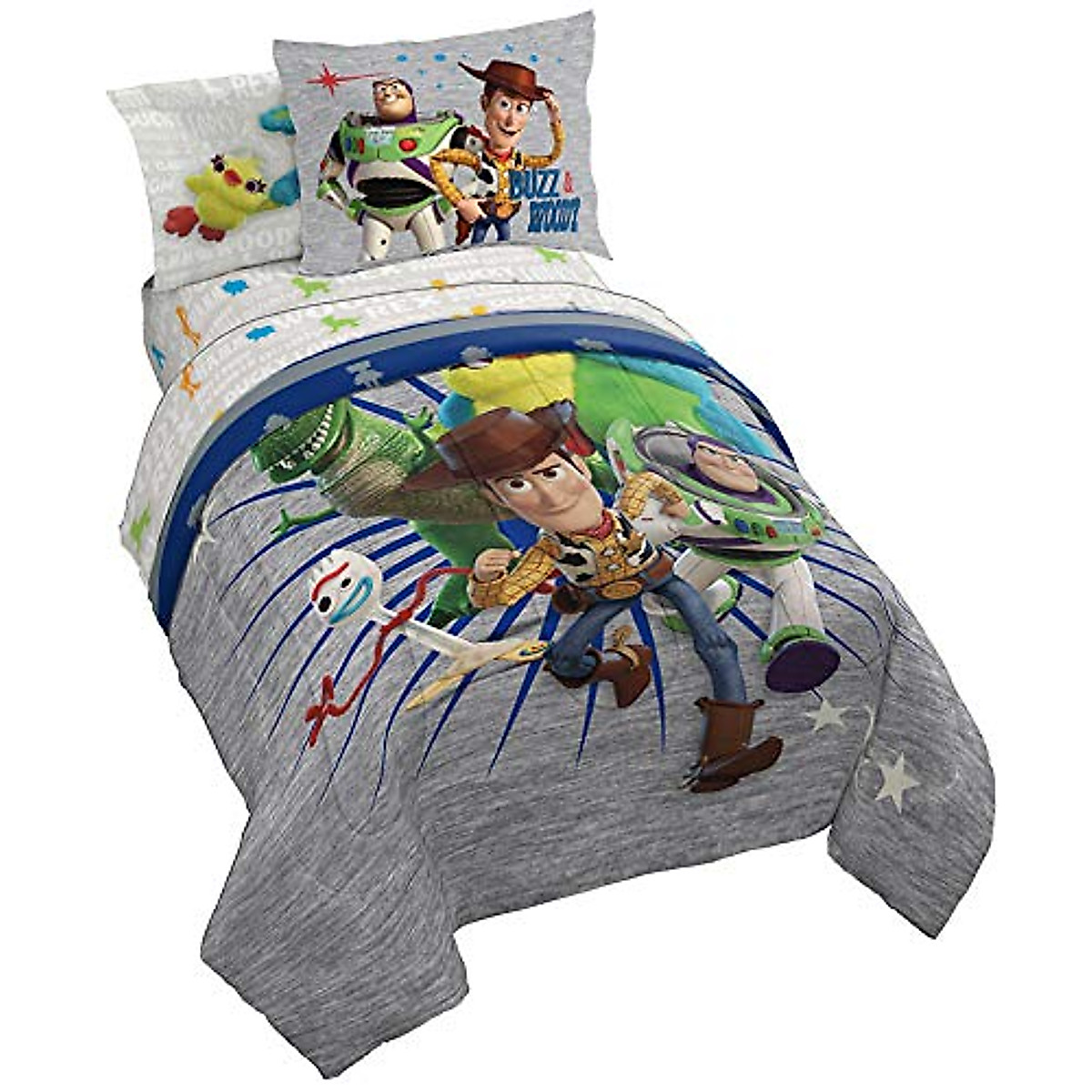 Jay Franco Disney Pixar Bed Set, Twin, Toy Story 4