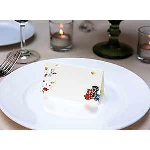 25 Place Cards - Perfect for Casino Theme Birthday Party, Weddings Party, Retirement Party, Banquets, Events/WZ021