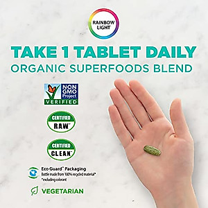 Rainbow Light Adult Multivitamin, Vitamins C & Zinc, B Complex & Choline, Calcium & Vitamin D Supports Bone Health, Energy & Immune Support, Non-GMO, Vegetarian, 90 Tablets