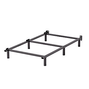 Bednowitz Metal Twin Bed Frames, 7 Inch Hith Bed Base Support for Box Spring and Mattress Foundation, Heavy Duty Basics Bed Frame, Noise Free, Easy Assembly, Black
