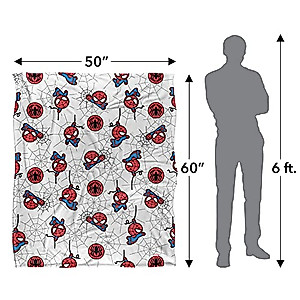 Marvel Spiderman Kawaii Silky Touch Super Soft Throw Blanket 50" x 60"