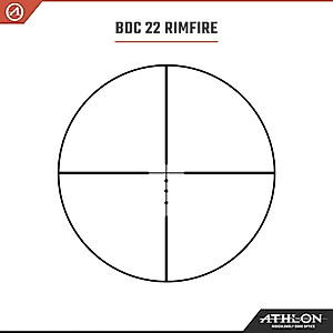 Athlon Optics , Neos , Riflescope , 3-9 x 40 Second Focal Plane (SFP) 1" Tube, BDC 22 RimFIre Reticle ,