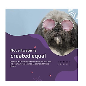Alkazone Alkaline Multi Mineral Drops for Cats and Dogs - Animals are Naturally Designed to be More Alkaline Than Acidic. Their Bodies can Benefit from Using Alkaline Water for Pets with Minerals