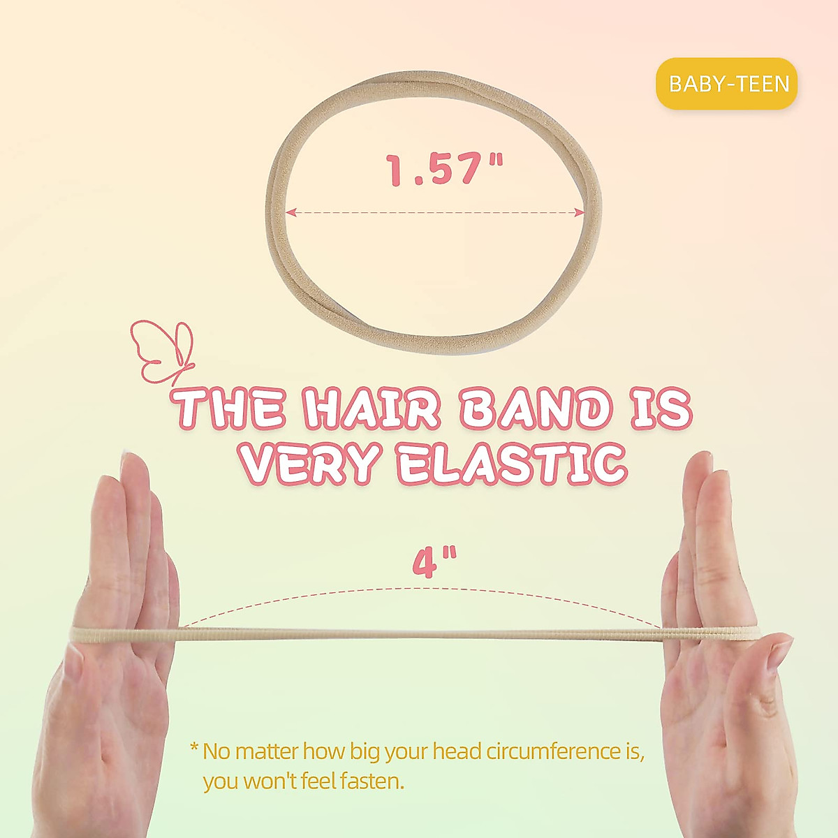 Limpioskie Bows Headbands for Baby Girls, Girl Headbands with Bows Pack of 10, Nylon Headbands for Baby Girls, Toddler Girls, Newborn Infant(Purple)