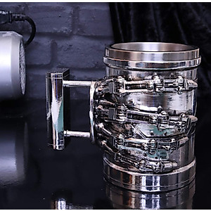 Nemesis Now T-800 Terminator 2 Judgement Day Tankard Mug Featuring the Cyberdyne Systems Logo, Officially Licensed Hand-Painted Resin, Futuristic Sci-Fi Decor, 17cm