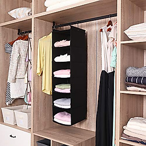 MAX Houser Hanging Closet Organizer, Hanging Sweater Organizer,Foldable Hanging Shelves for Closet