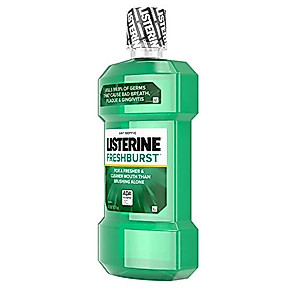 Listerine Freshburst Antiseptic Mouthwash with Germ-Killing Oral Care Formula to Fight Bad Breath, Plaque and Gingivitis, 1.5 L