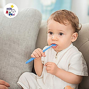 Baby Gifts Children 3 Sided Toothbrush, BPA Free Soft Bristle Easy Grip Manual Toothbrush for Kids Special Needs Training, 3D Toothbrush for Kids 0 1 2 3 4 5 6 7 8 9 10 11 12 Years Olds