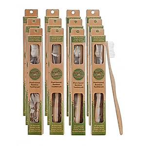 Plant-Based Bamboo Toothbrush - Adult Size (Pack of 12)