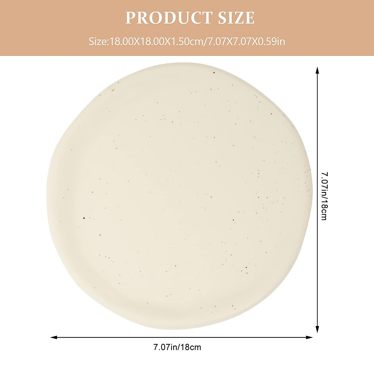 Zerodeko Ceramic Jewelry Display Tray Small Jewelry Dish Desktop Adorn Pasta Plates Ceramic Salad Plates Ring Stand Jewelry Holder Ring Holder Ceramics Lipstick Plate Dining Table