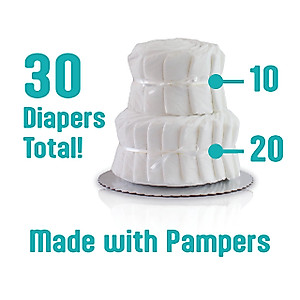Decorate it Yourself 2 Tier Plain Diaper Cake White