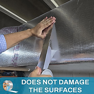 𝐏𝐫𝐢𝐦𝐞 𝐃𝐞𝐚𝐥: Aluminum 2" x 50 ft HVAC Weather Duct Tape, High Temp Waterproof Foil Tape for AC, Thick Fire Proof Cold Weather Metal Tape, Pipe Repair Heavy Duty Flex Duck Tape for Insulation