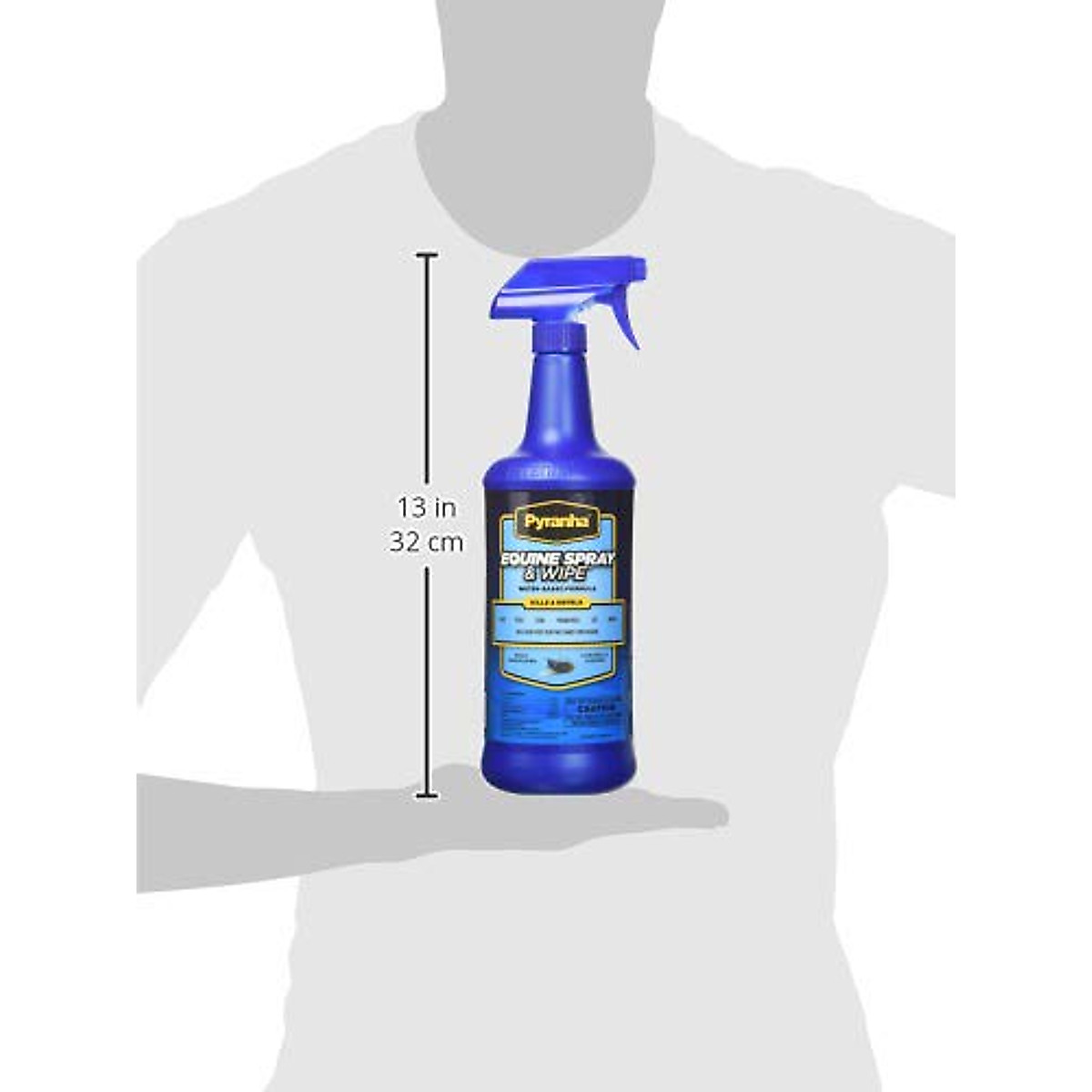 Pyranha Spray N Wipe Fly Spray, 1 Qt