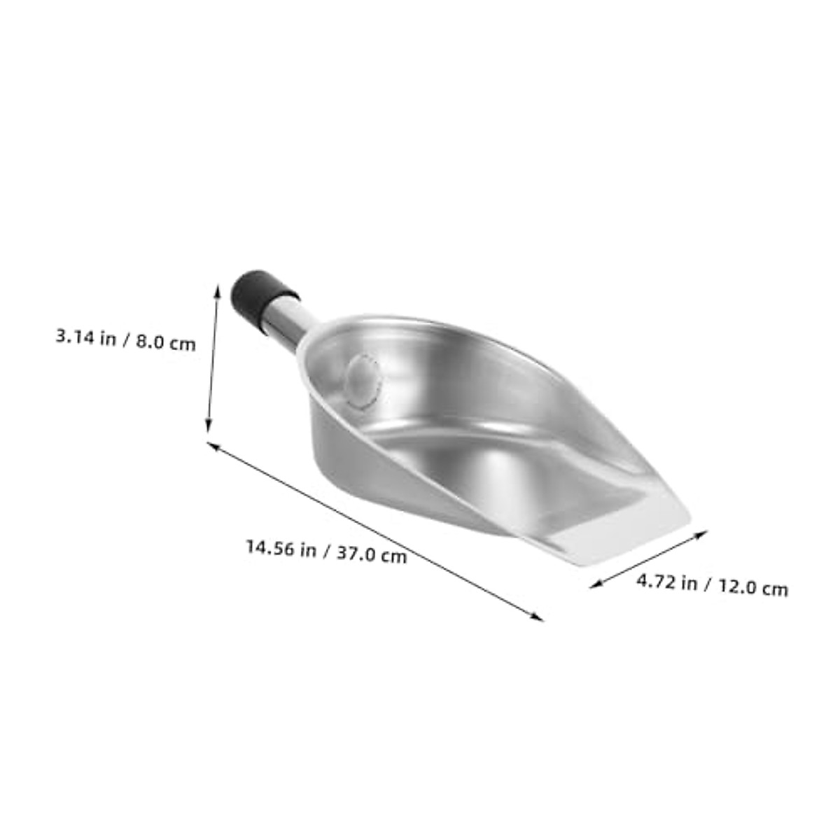 BUTIFULSIC Dustpan Garbage Shovel Ash Shovel Sponge Holder for Kitchen Sink Mini Car Wash Brush Mop Commercial Dustpan Garbage Container Rubbish Handle Ice Scoop for Freezer Stainless Steel