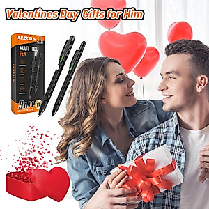 KEZKALS Valentines Day Gifts for Him, Birthday Gifts for Men 9 in 1 Multitool Pen, Men Valentines Day Gifts for Boyfriend/Husband/Dad/Grandpa, Unique Tools Gadgets Gifts for Men Who Have Everything