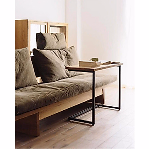 Generic Modern Countryside Solid Wood Sofa, 59.05*25.59*33.46in, Brown