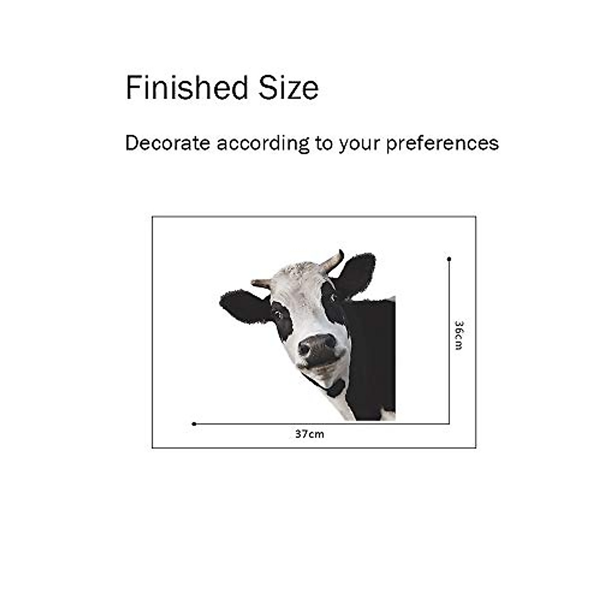 Cow Window Cling,Cow Lover Gift Window Decal,Cute Animal Wall Decor, Weird Stuff Wall Decor for Farmhouse Classroom Office Kids' Room