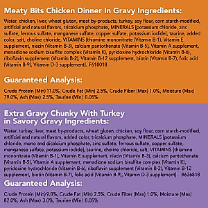 Purina Friskies Gravy Wet Cat Food Variety Pack, TurChicken Extra Gravy Chunky, Meaty Bits & Shreds - (Pack of 40) 5.5 oz. Cans