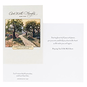 DaySpring Thomas Kinkade - Get Well - Inspirational Boxed Cards - God's Strength - 74869