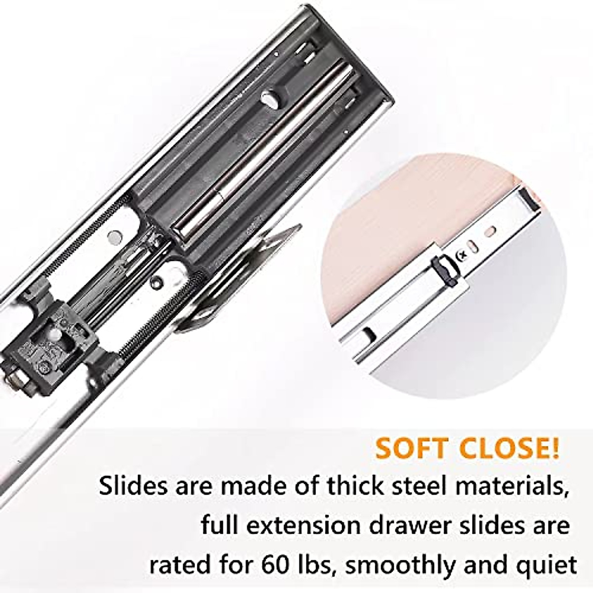 Mulush Pull Out Cabinet Organizer, Soft Close Slide Out Wood Drawer Storage Shelves for Kitchen, 11”W x 21”D, Requires At Least 12.5” Cabinet Opening, Finished