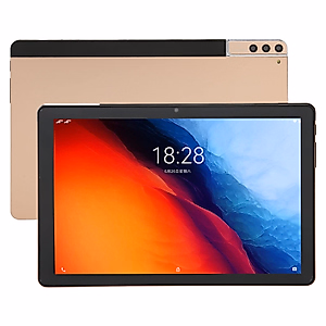 MAVIS LAVEN Calling Tablet, Gold 10 Inch Tablet 1920x1080 IPS OctaCore Processor 100-240V Fast Charge 11.0 (US Plug)