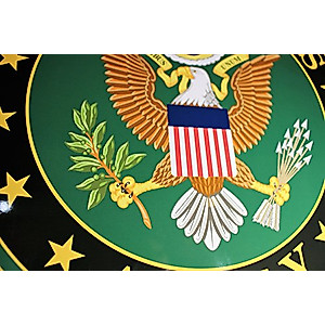 Army Military Logo Aluminum Metal Sign - US Service Branch Home Wall Decor