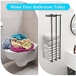 Sancagy Towel Racks for Bathroom : Wall Mounted, Rolled Towel Holder, and Towel Organizer for Small Bathroom