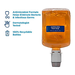Pacific Blue Ultra Gentle Foam Hand Soap Refill by GP PRO (Georgia-Pacific), Antimicrobial Pacific Citrus Scent, 43819, 1200 mL Per Refill, 4 Refills Per Case