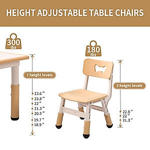 Kids table and chairs, Toddler table and chairs, Kids table (6 chairs), Kids table and chair set, Kids table and chair set 5-8 year old. Toddler table and chair set with 24 leg covers +12 color pens