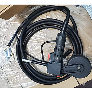 PreAsion 200Amp Aluminum Spool Gun Mig Torch Welding Gun 16.4ft Cables Fit Miller210 Spoolmate 3035 for Aluminum Stainless Steel copper Iron with1.1LB 0.8MM Welding Wire 20 Contact Tips