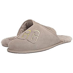 UGG Men's Scuff Graphic Shadow Slipper, Pumice, 11