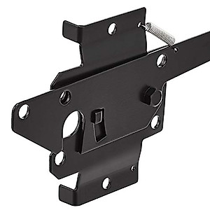 Amazon Basics Gate Latch - Flush-Mounted, Black, one-pack, 13.39 Inch