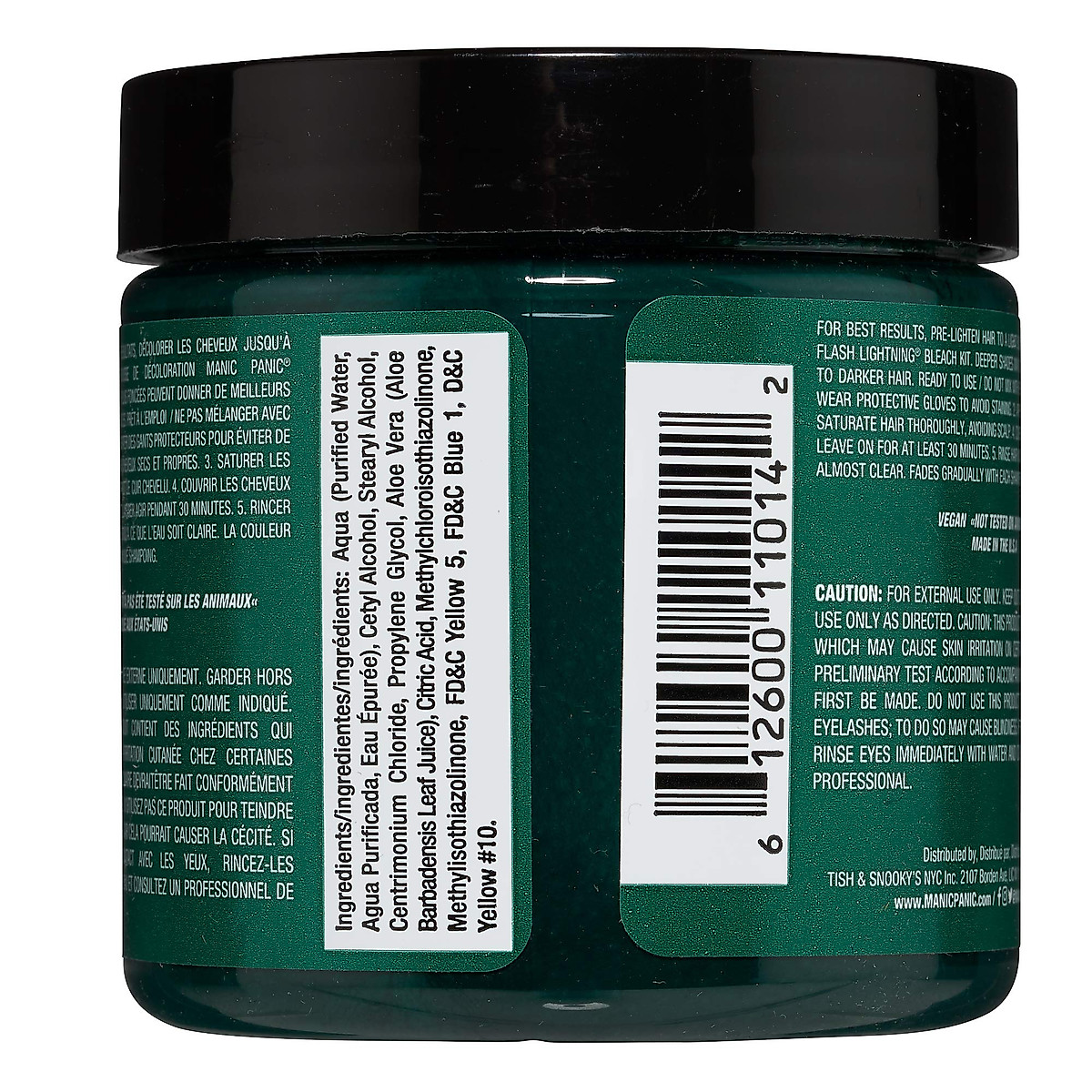 MANIC PANIC Green Envy Semi Permanent Hair Color - Cruelty Free, Vegan Classic Dark Green Hair Dye - Safe to Create & Mix Custom Shades (4oz)