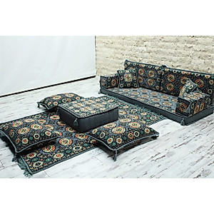 Arabic Majlis Sofa, Floor Seating Sofa, Arabic Couches, Arabic Jalsa, Loveseats (With Premium Foam)