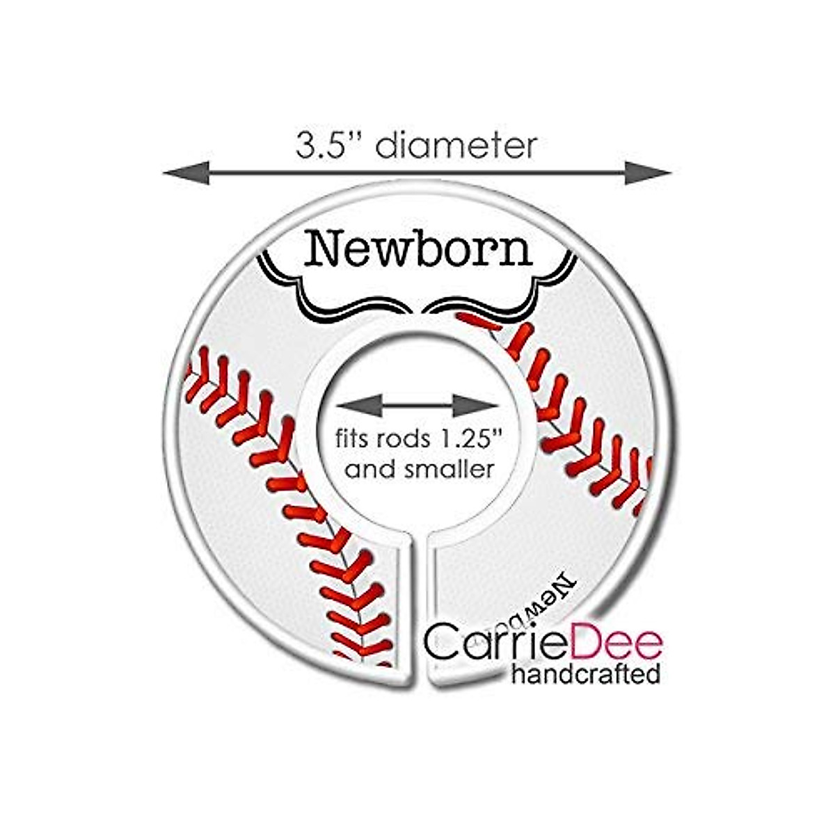 Baseball Nursery Closet Size Dividers, Boys Baseball Baby Clothes Organizers, Sports Theme Nursery - Gift for New Mom, Mom-To-Be, Nursery Organization (Set of 11 (Newborn to 5T))