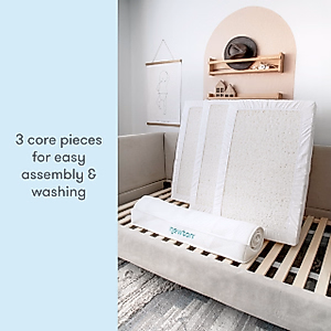 Newton Baby Kids' Twin Mattress - 100% Washable, Hypoallergenic, Breathable Wovenaire Core, GREENGUARD Gold Certified, Ideal Firmness and Comfort for Growing Kids, 38” x 75”