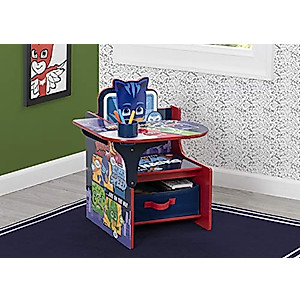 Delta Children Chair Desk with Storage Bin - Ideal for Arts & Crafts, Snack Time, Homeschooling, Homework & More - Greenguard Gold Certified, PJ Masks
