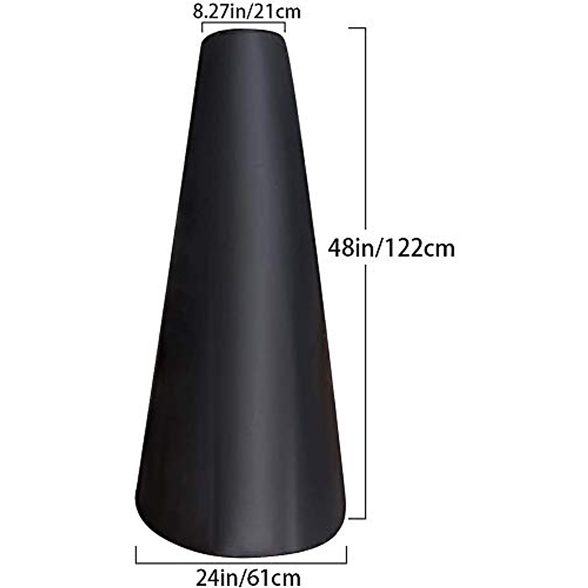 HERSENT Outdoor Patio Chiminea Cover Waterproof Protective Chimney Fire Pit Heater Cover for Outdoor Garden Backyard HZC69