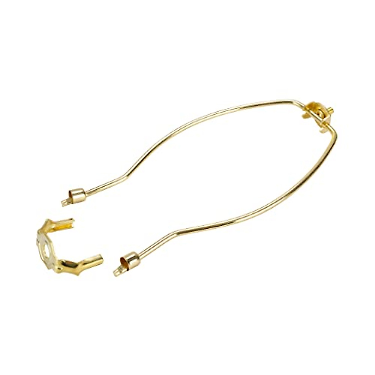 Aspen Creative 20002-1 8 1/2" Lamp Harp with Saddle in Polished Brass Finish