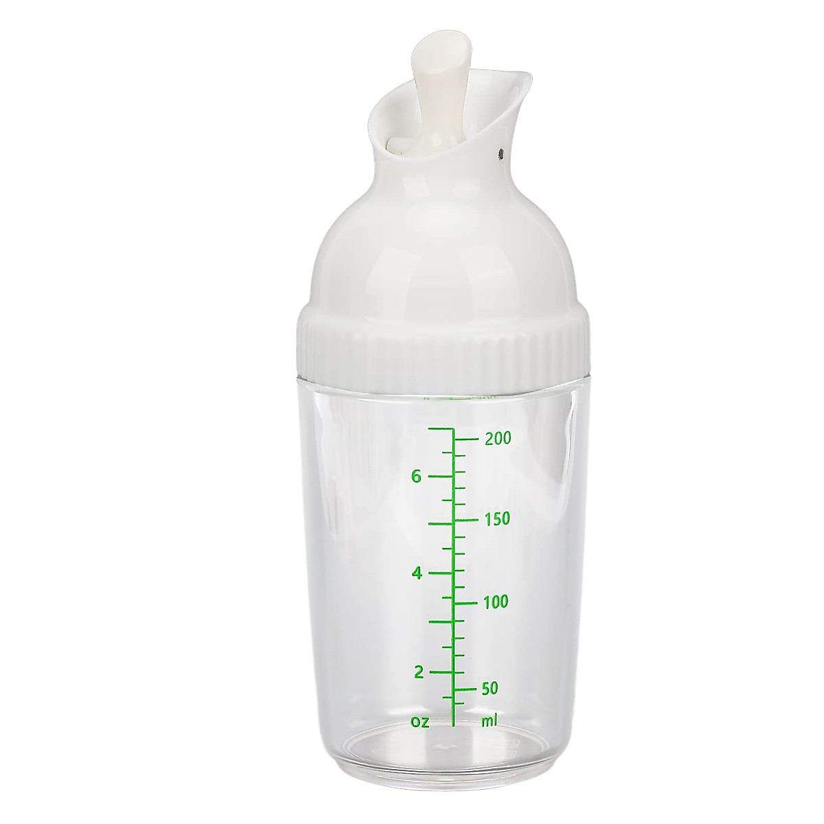 Fdit Salad Dressing Mixer Bottle, Salad Dressing Shaker, Salad Dressing Bottle 200ml Salad Dressing Shaker Salad Dressing Container (White)