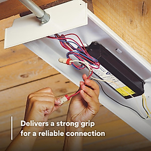 3M Performance Plus Wire Connector, Flexible Steel Spring Connectors, 22-8 AWG, Tan and Red Color (T/R+), Jug of 750, Tan/Red