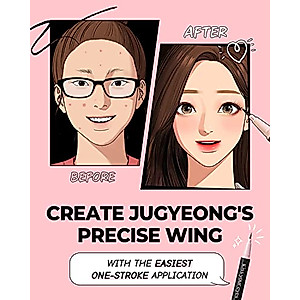 AMTS x True Beauty Edition Waterproof Liquid Natural Black Eyeliner | Kiss Your Eyes K-Beauty | Micro Thin Tip, All-Day Wear, Sweat-proof, Easy Glide, Fast Drying, Long Lasting