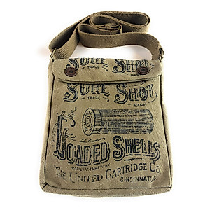 American Glory Unisex Vintage Look Canvas Sure Shot Crossbody Handbag