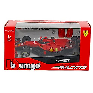 Bburago 1/43 2021 Ferrari SF21 F1 #16 Charles Leclerc Diecast Model Car 36829